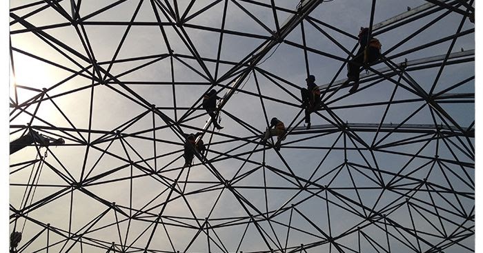 Comparison of Welded and Bolted Balls in Space Structures