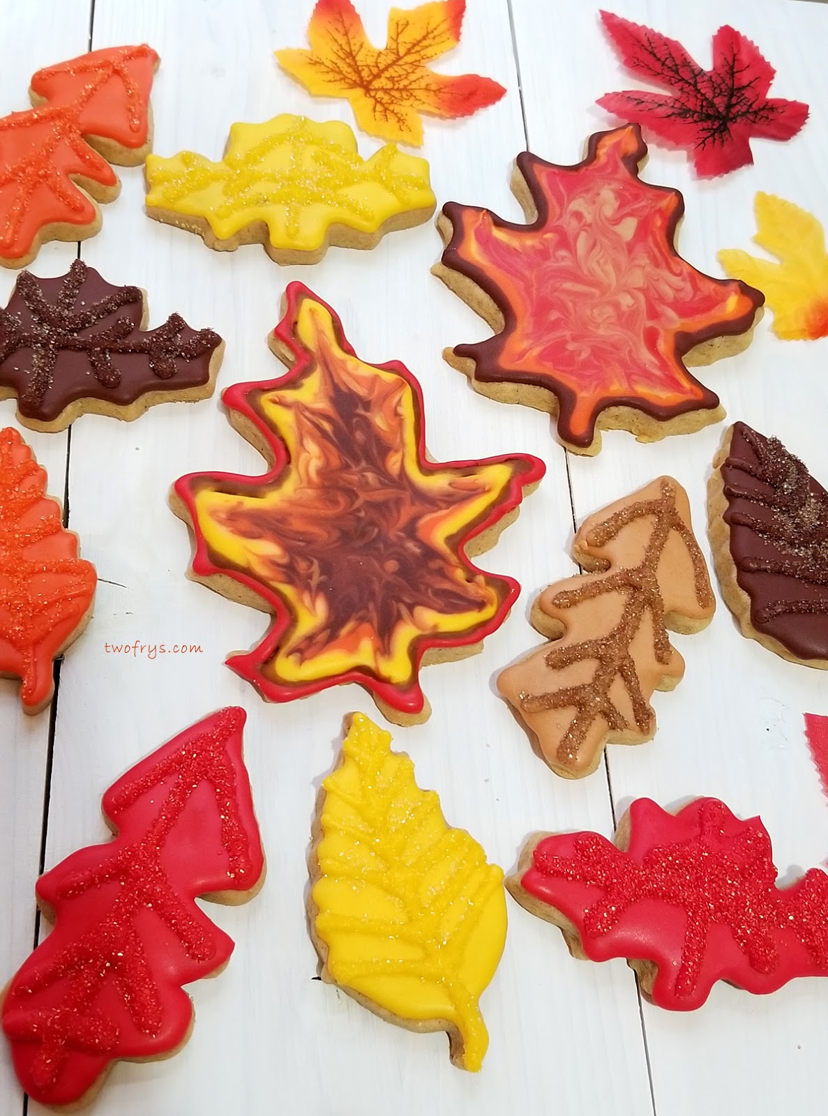 Two Frys: Pumpkin Maple Fall Theme Cookies