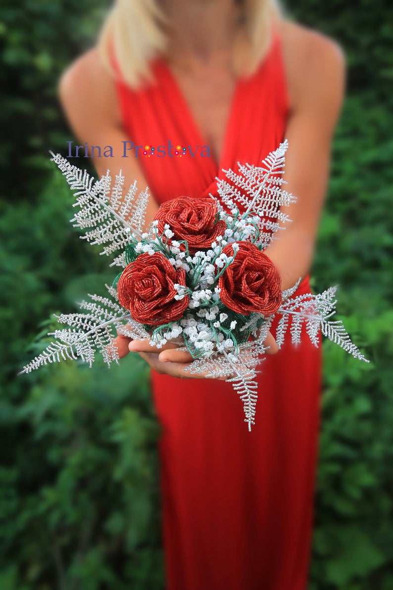 Realistic French Beaded Flower Tutorials by Beaded Garden Patterns ...