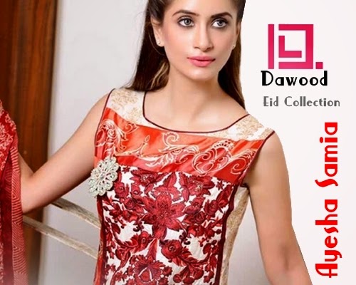 Ayesha Samia EID Collection by Dawood - Embroidered Lawn 2014-15 ...