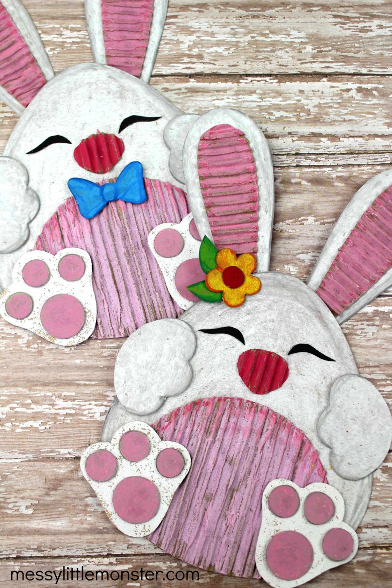 Cardboard Bunny Craft - Messy Little Monster