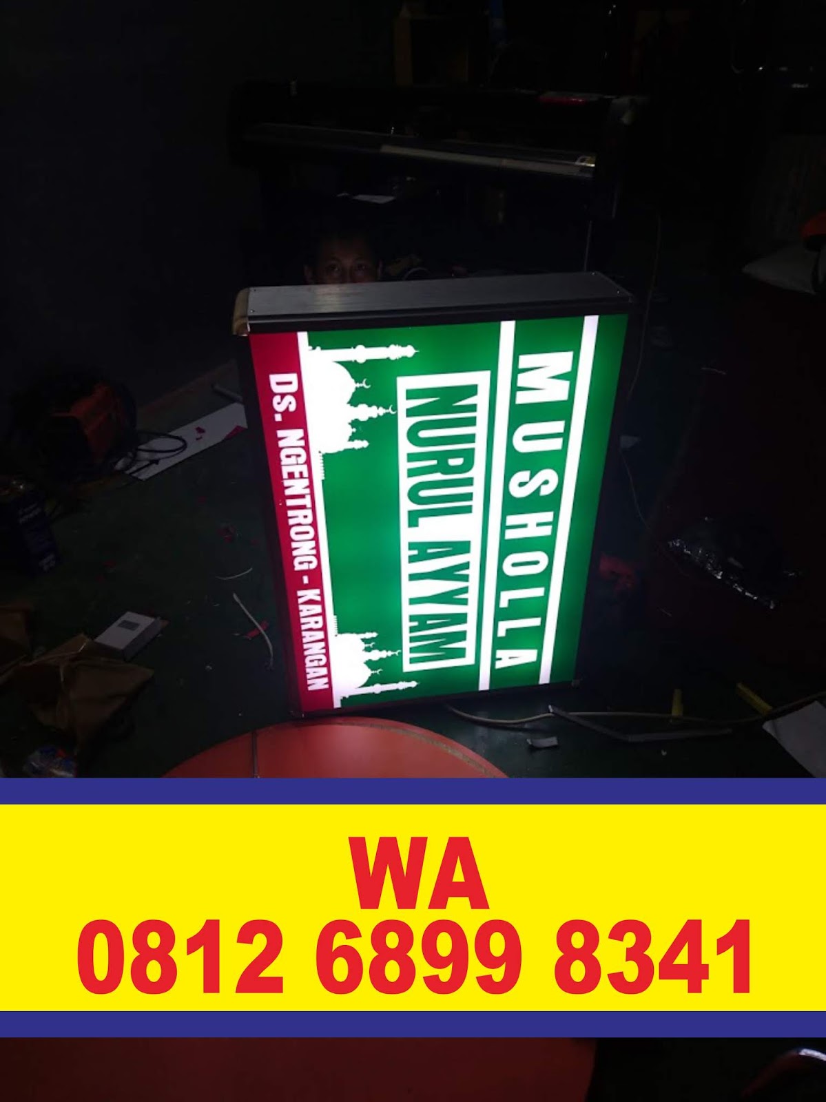 LETTER MURAH: Papan Nama Neon Box