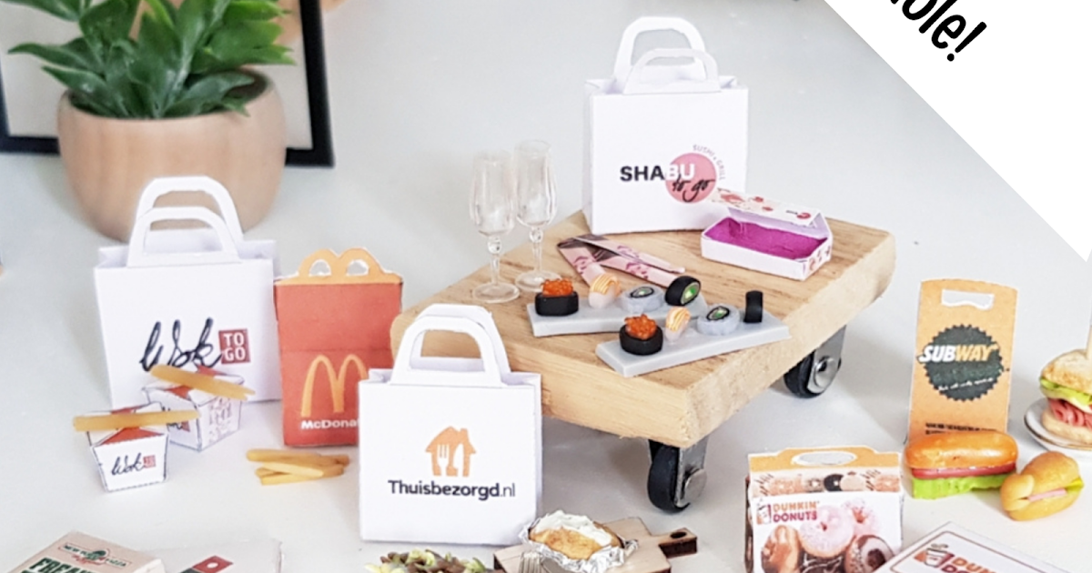 Free Printable: Delivery Meals - Mini Huisje nr. 32