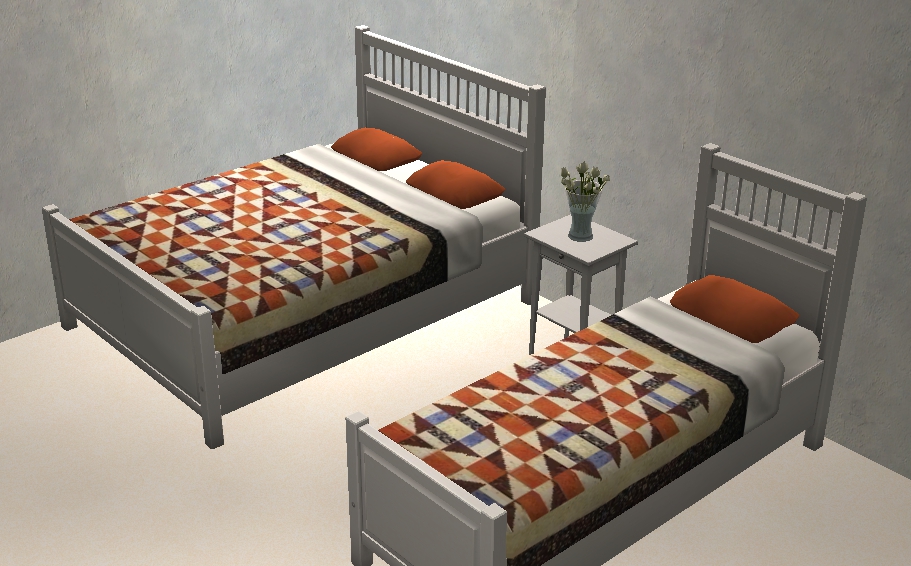 TheNinthWaveSims: The Sims 2 - 8 Quilted Bedding Recolors