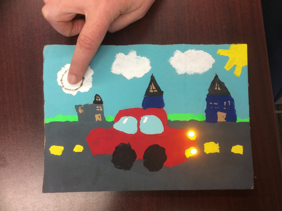 Art with Mrs. Elliott : Stunning Fifth Grade Paper Circuits!