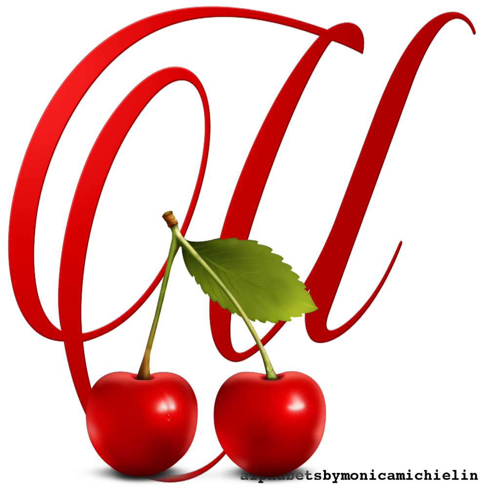 M. Michielin Alphabets: CHERRY ALPHABET, ALFABETO CEREJA FRUIT