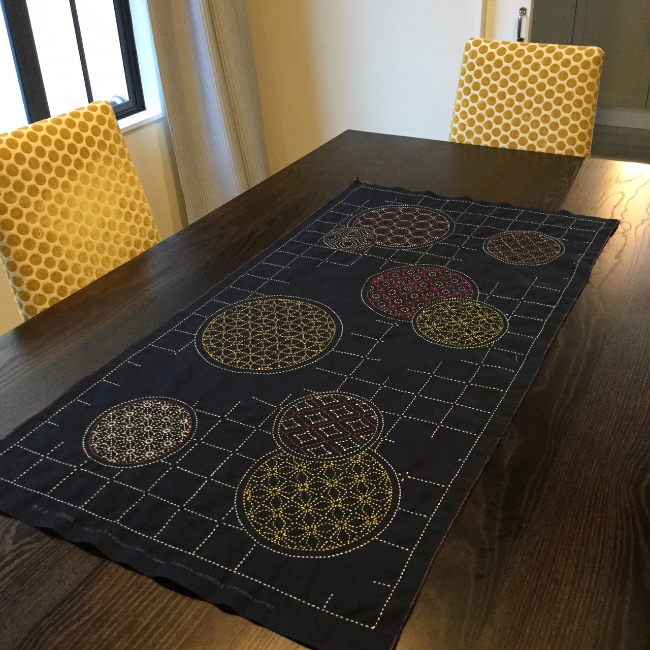 Wendy's Quilts and More: Sashiko table runner
