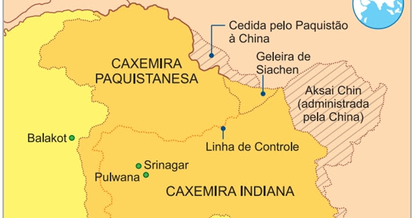 (MACKENZIE) A respeito do conflito na região da Caxemira, analise as ...