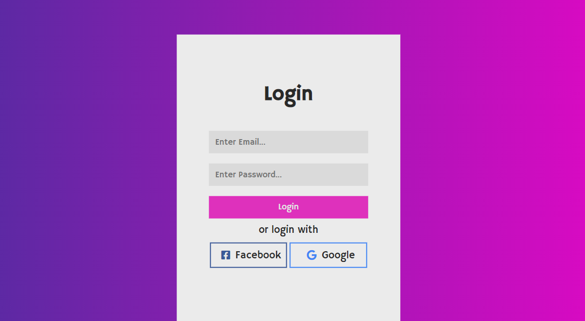 Login page using html and css || html5 & css3