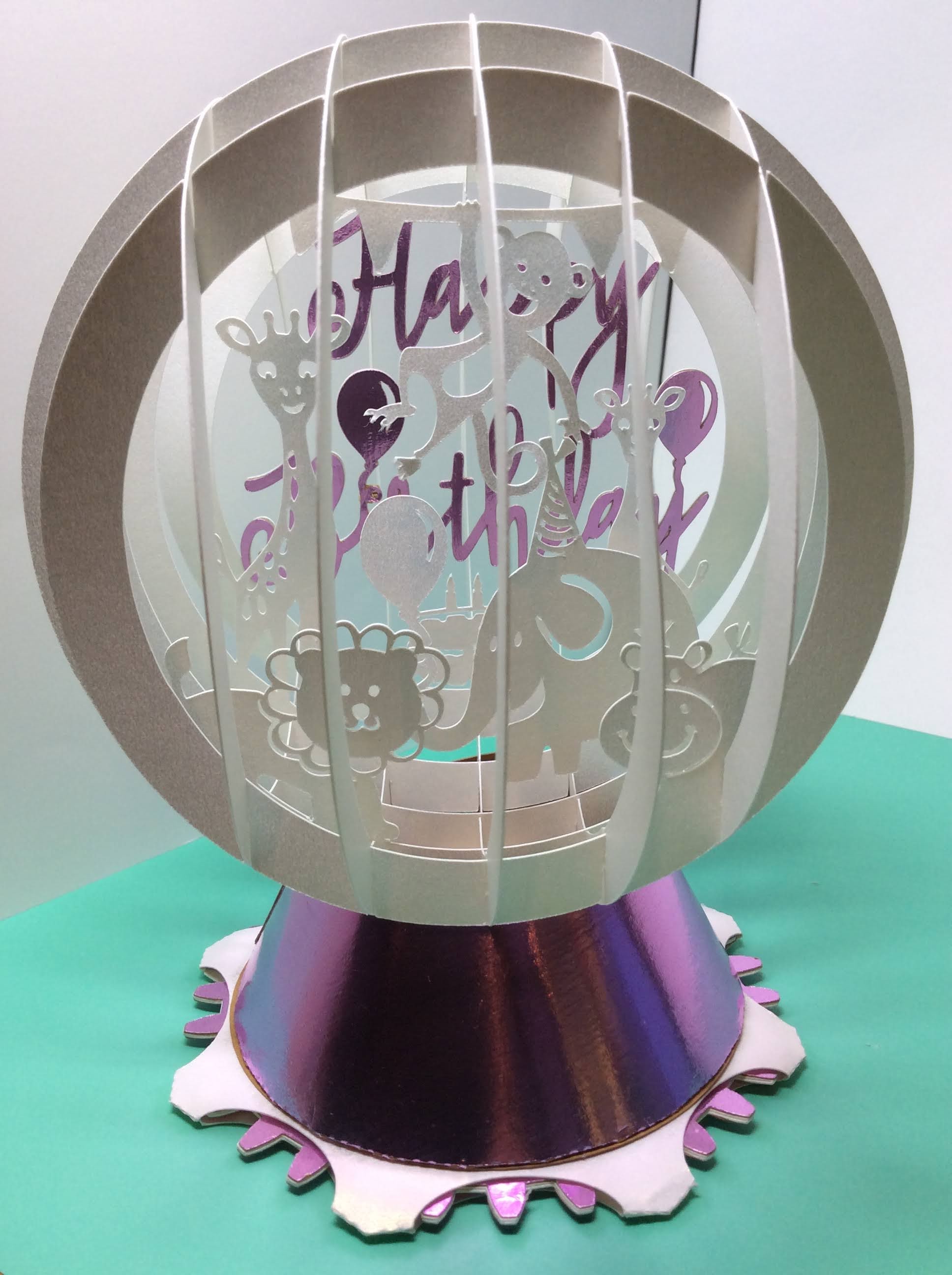 Papercrafts and other fun things: A Birthday Slice Form Sphere That ...