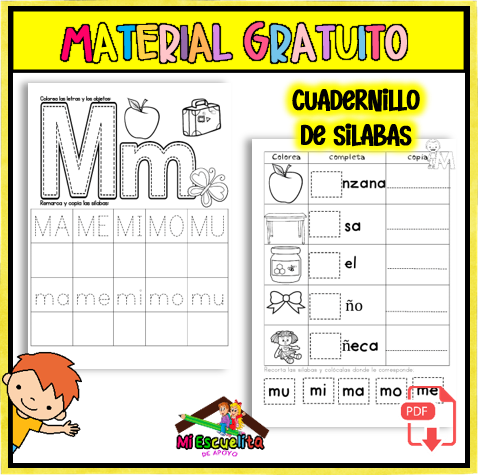 Mi cuadernillo de sílabas para imprimir