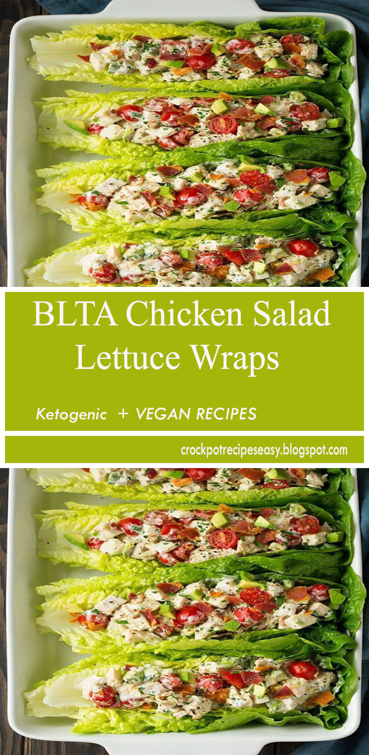 " BLTA Chicken Salad Lettuce Wraps (Cooking Classy) " - Crockpot ...