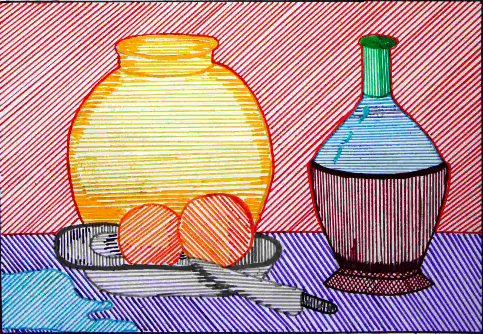 Artística - Grado Noveno: Actividad 7. Líneas rectas para colorear.