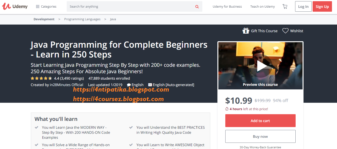 Java Programming for Complete Beginners - Learn in 250 Steps | 4nti's ...