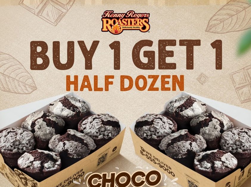 Manila Shopper: Buy1 Take1 Kenny Rogers Choco Crinkle Muffins Promo