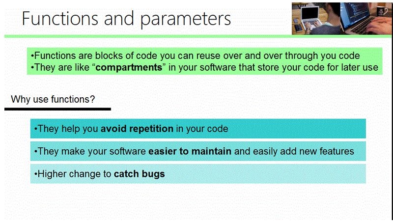Functions and Parameters: BEHIND THE SCENES!