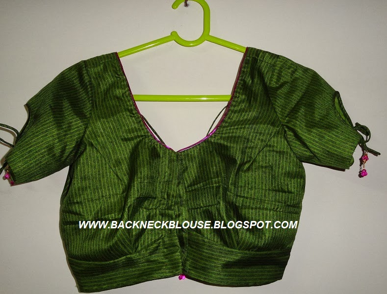 BACK NECK BLOUSE READY MADE AND CUSTOMIZED DESIGNER BLOUSE WITH BLOUSE ...
