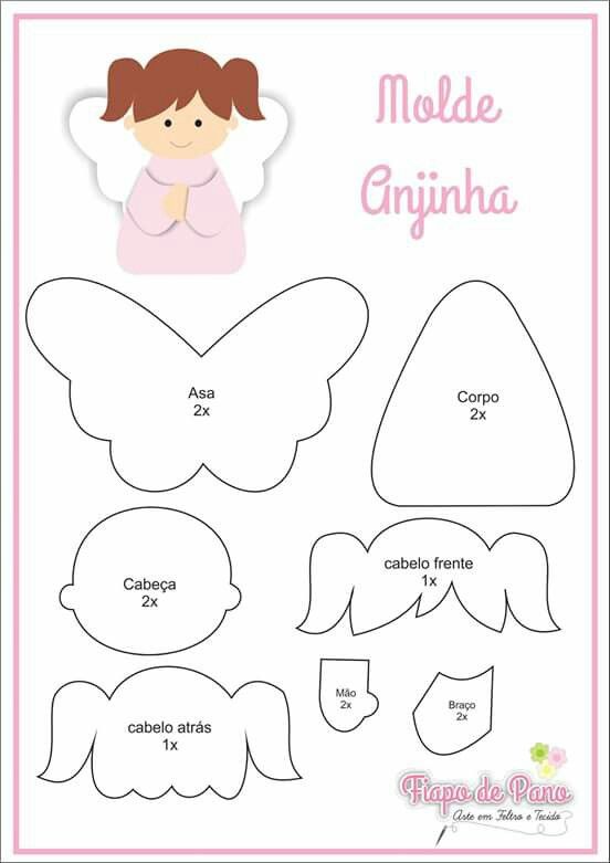 Moldes de Anjinhos em feltro