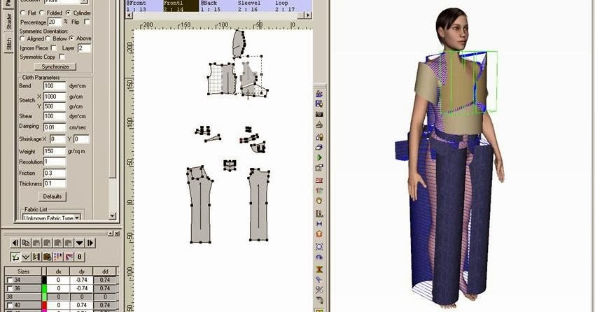 Management in the garment industry: CAD system