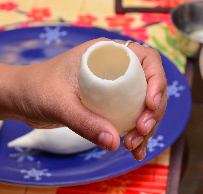Nepal dishes : Yomari - sweet steam nepali dumpling