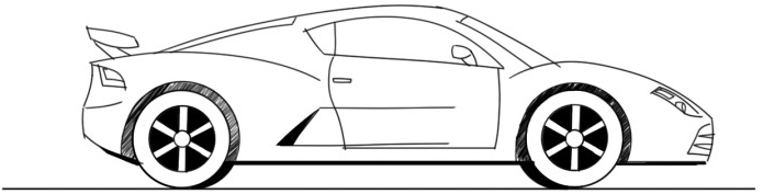 Kumpulan Contoh Gambar Sketsa Mobil Balap - Informasi Masa Kini