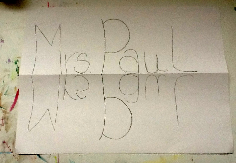 Mrs. Paul's Art Room: Symmetrical Name Design Creatures