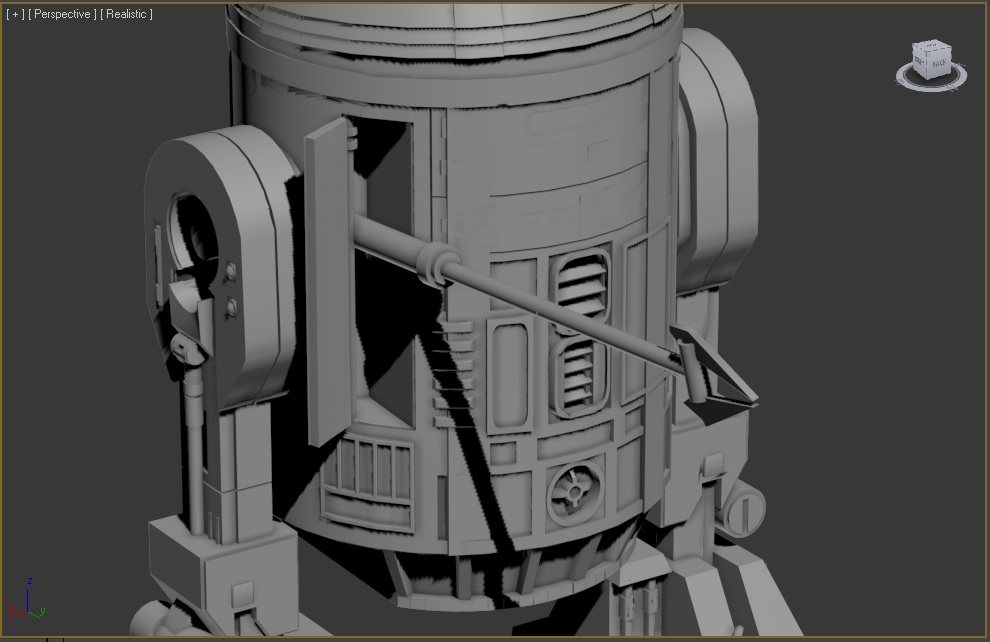 3D Modelling & Animation: Assignment Model 5 - Evil R2-D2