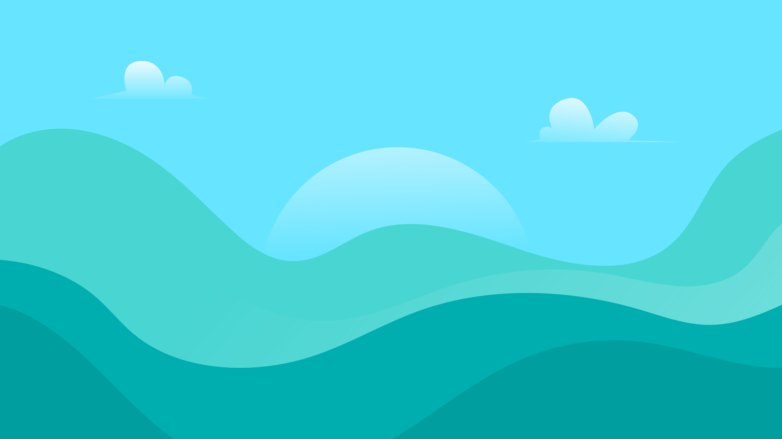 Simple Landscape 4K minimalist Background Wallpaper