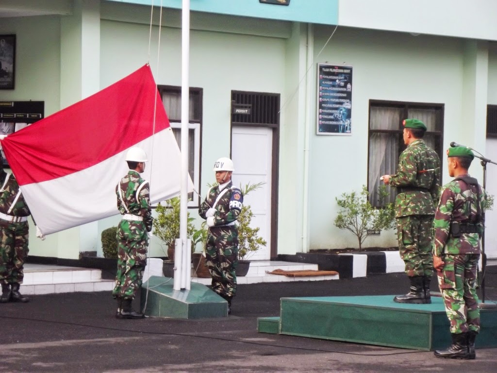 PUSAT SIMULASI TEMPUR: UPACARA BENDERA DILANJUTKAN LAPORAN CORP PINDAH ...