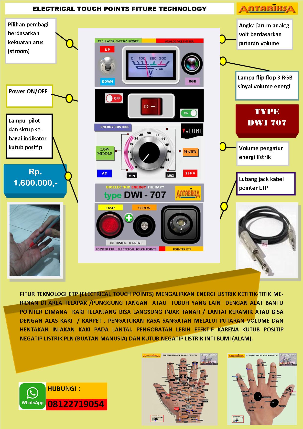 ALAT TERAPI LISTRIK MODERN : SPESIFIKASI DAN TIPE PRODUK