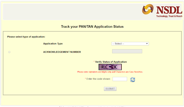 How to Check Pan Application Status Online | How to Track Status of PAN ...