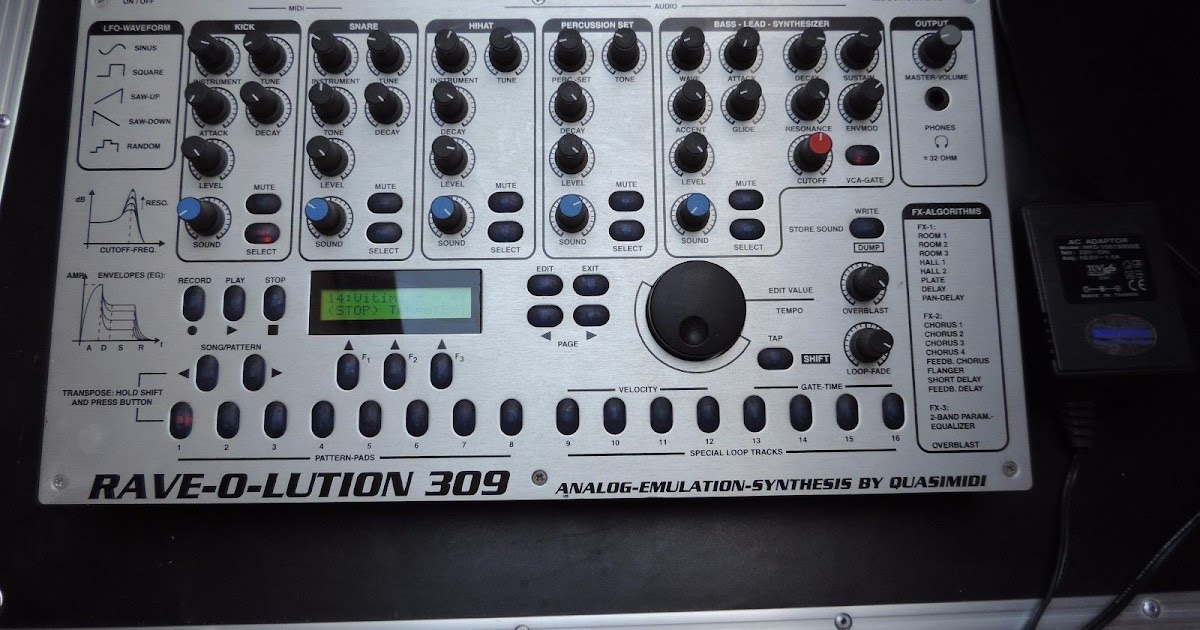 MATRIXSYNTH: Quasimidi 309 Rave-O-Lution Fully Expanded - I/O, Drums ...