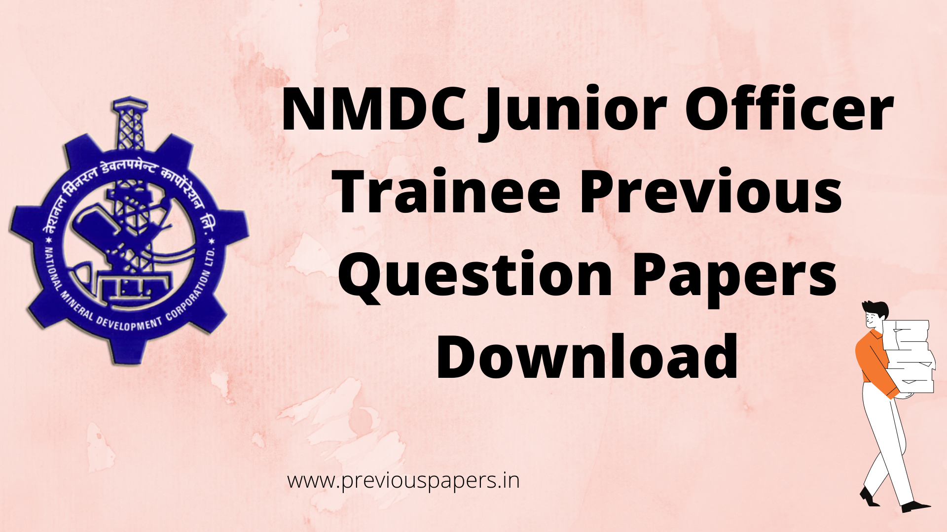 NMDC Junior Officer Previous Question Papers – Mining, Mechanical, Electrical, Civil