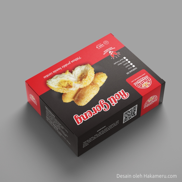 Desain Kemasan Packaging Roti Goreng Munafood