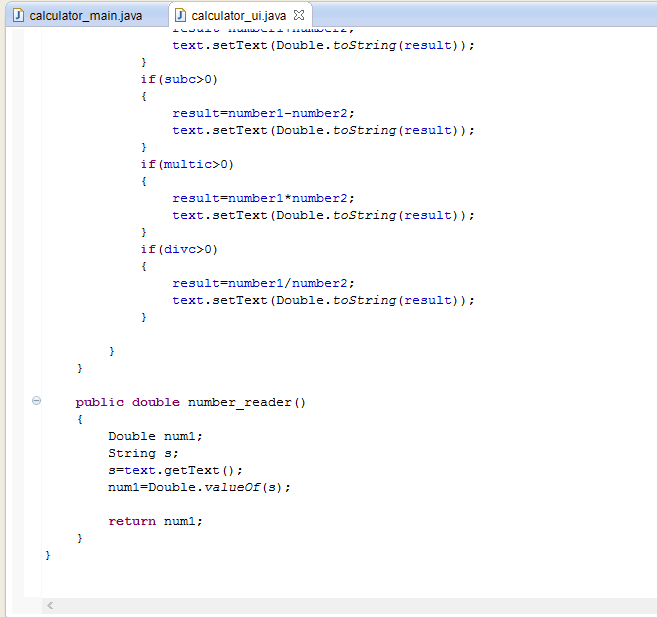 Tugas PBO - Program Kalkulator Sederhana Java | Bayu Riza