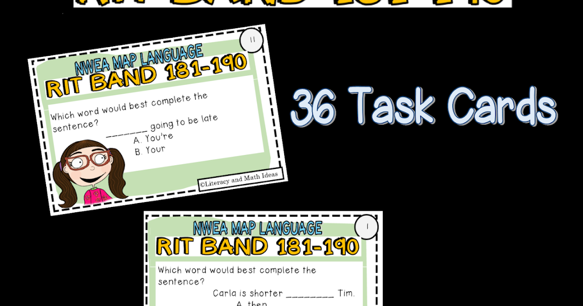 Literacy & Math Ideas: NWEA MAP Language (RIT Band 181-190) Practice ...