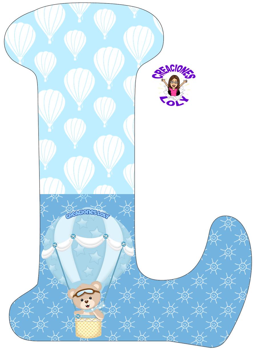 Creaciones Loly: Abecedario Alfabeto Completo Español Osito en Globo ...