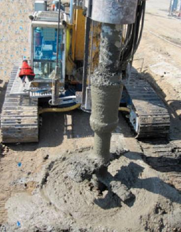 How are Soilcrete Column Constructed with Deep Soil Mixing?