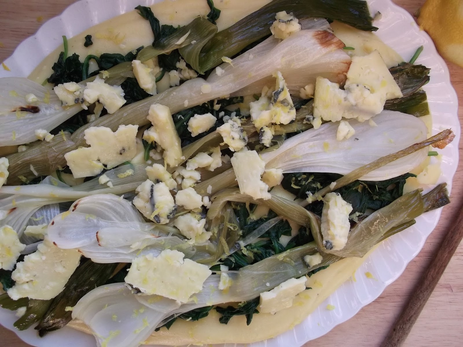 chip butties and noodle soup: Brighton Blue Cheese Polenta with Braised ...