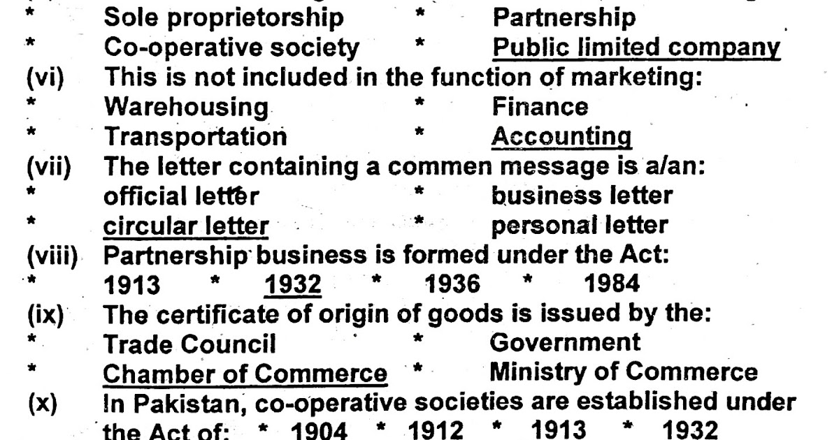 Education Is The Key To Success: Principle Of Commerce For Class XI ...