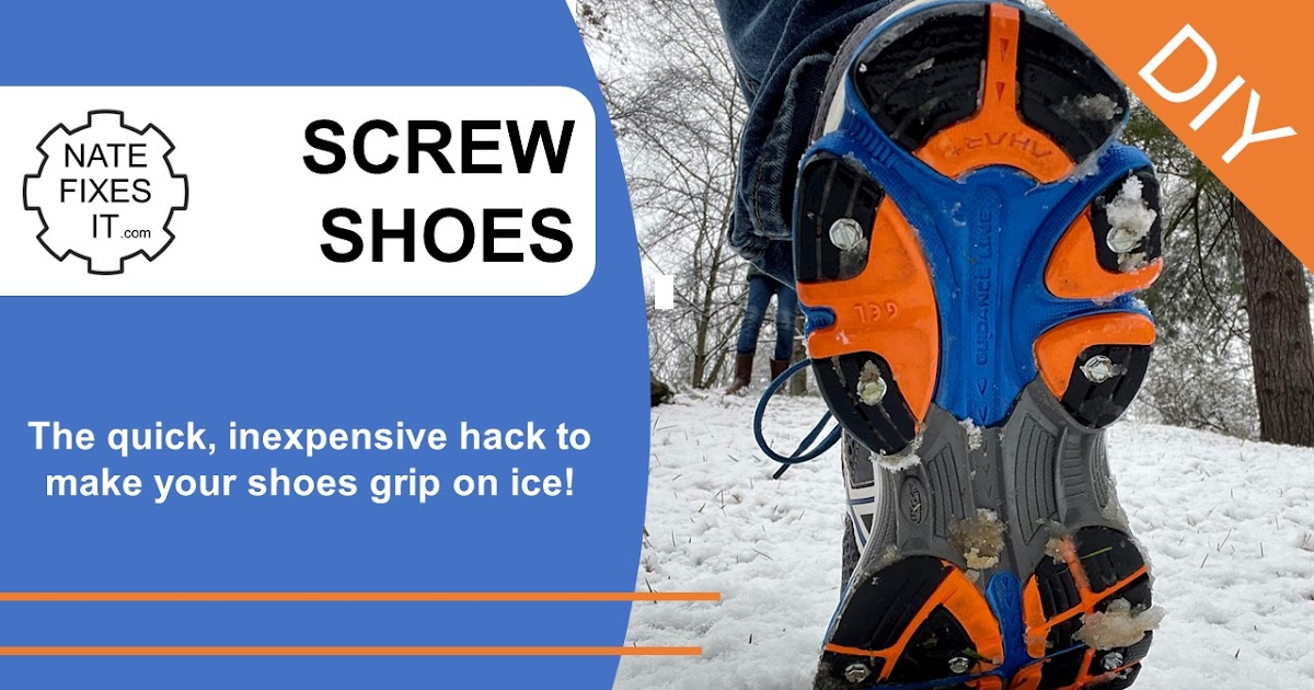 Screw Shoes - Make your shoes grip in the ice and snow