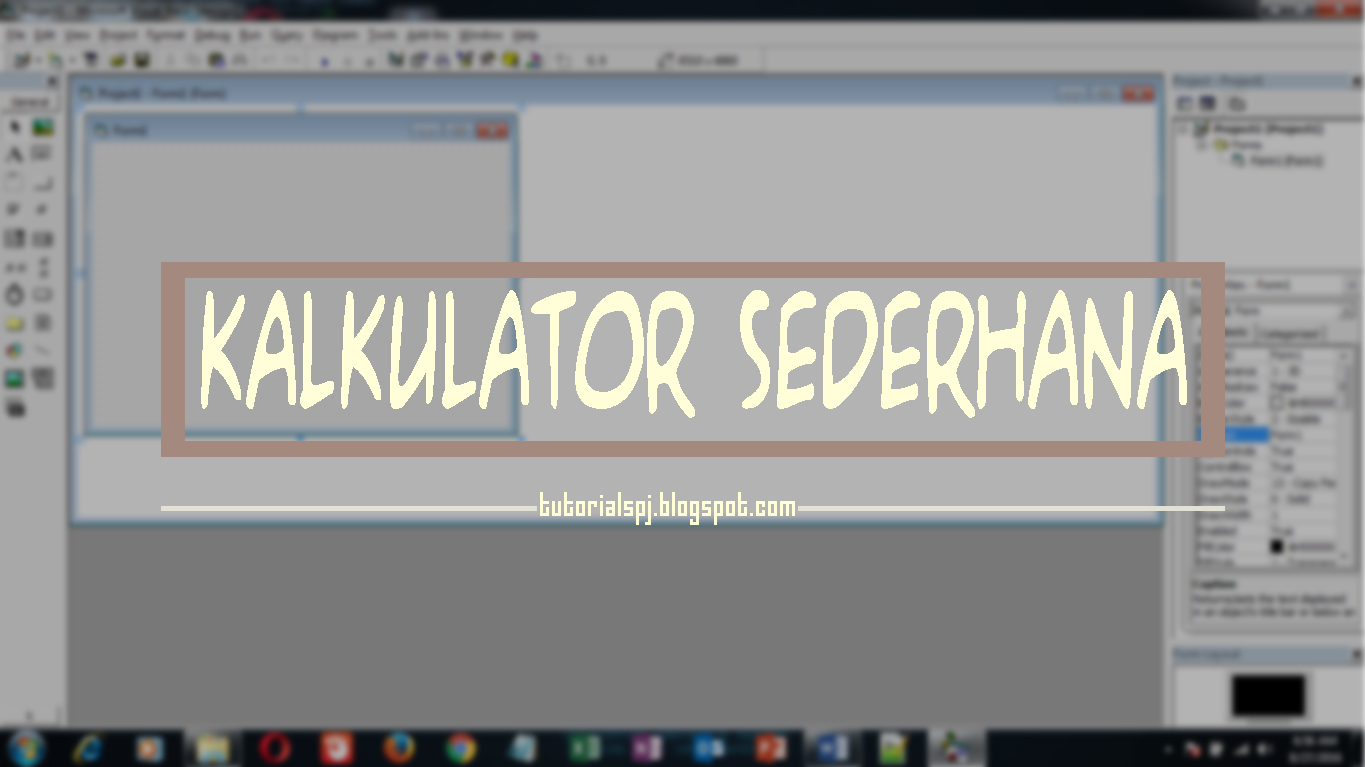 Membuat Kalkulator Sederhana Dengan Visual Basic 60 Tutorial Spj