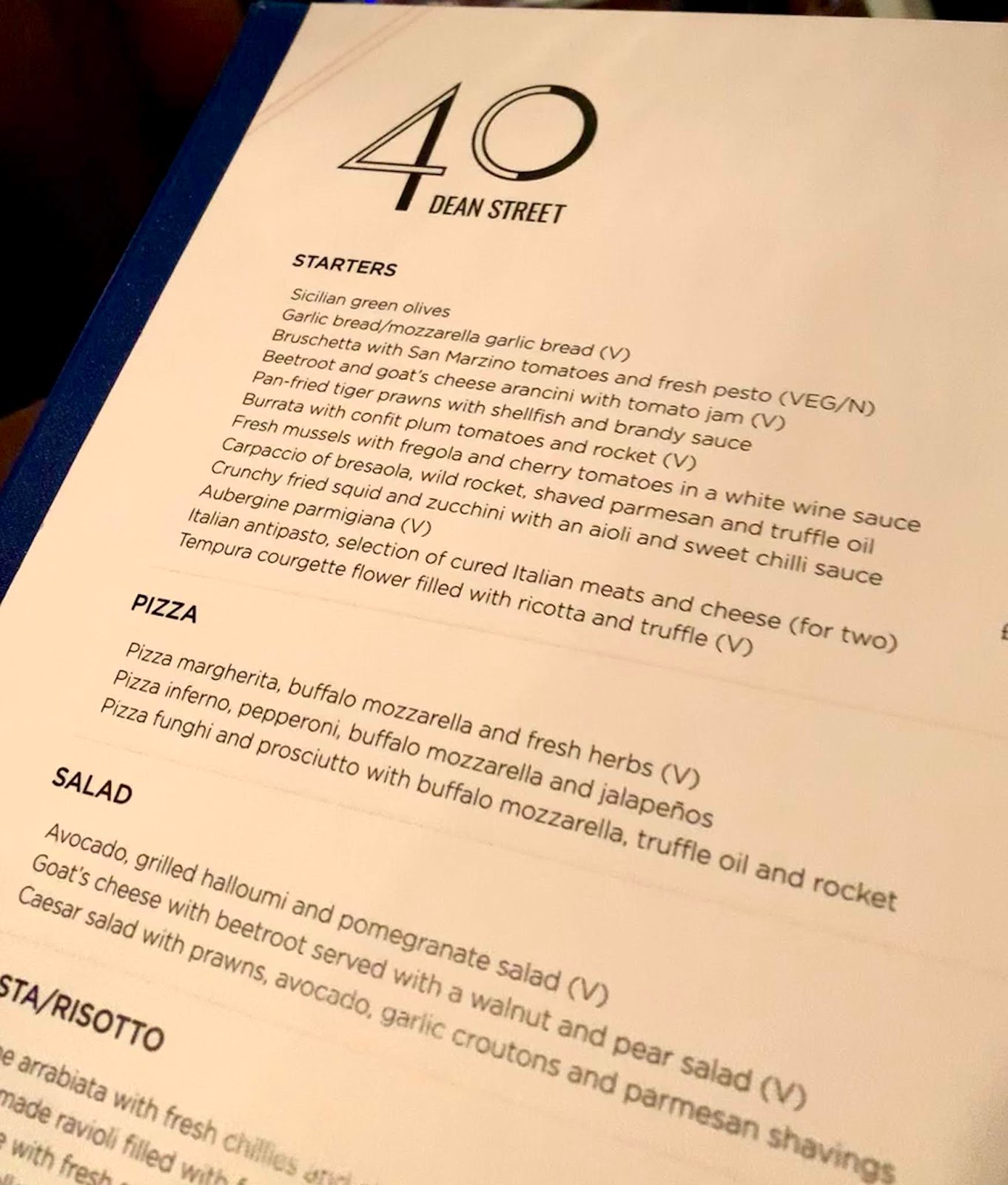 Forty Dean Street - A Family-owned Italian Restaurant in the Heart of SOHO