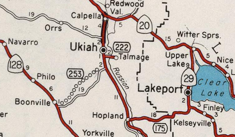 California State Route 222; the unsigned State Highway connecting ...