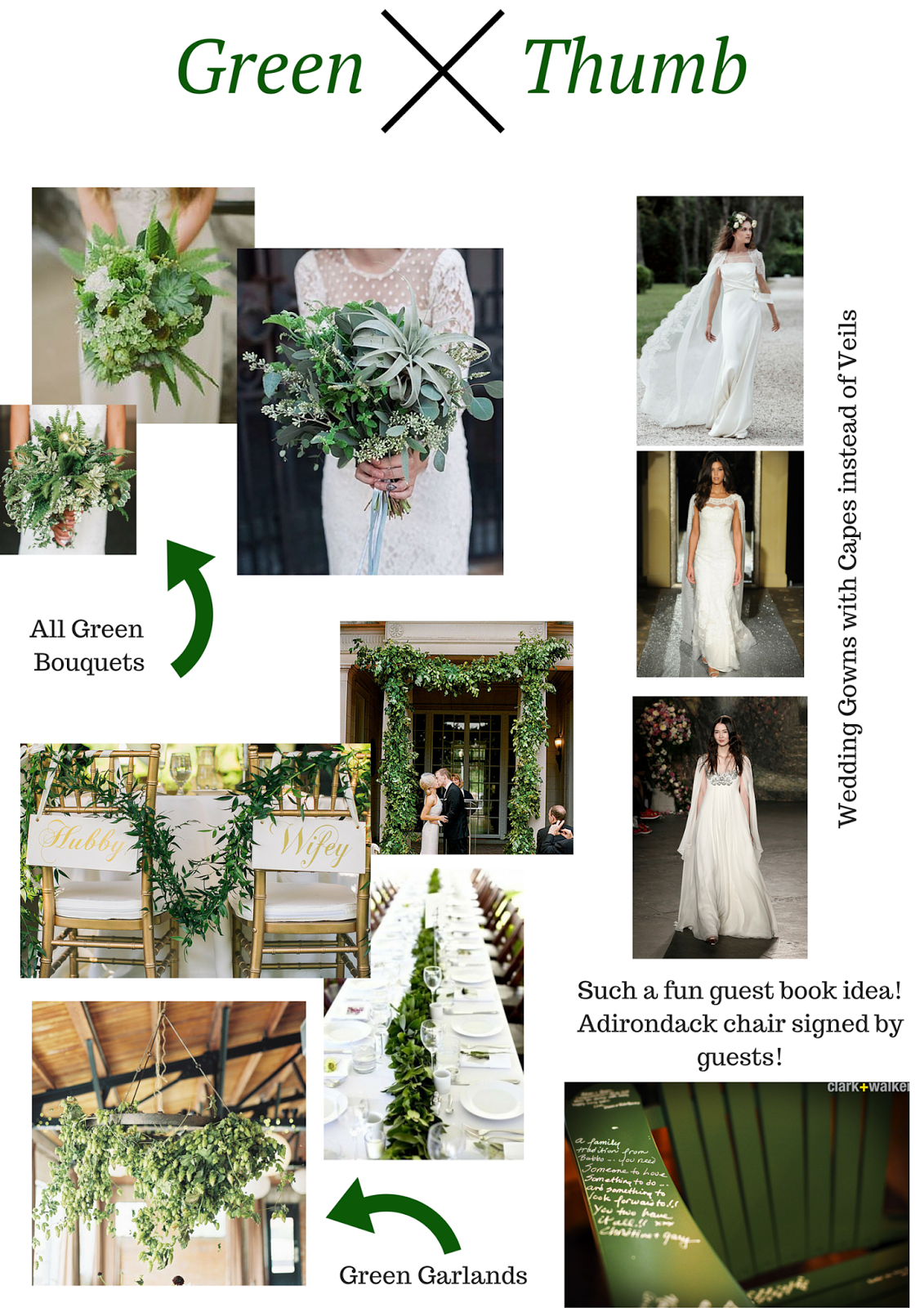 Love Blooms Event Design: Inspiration Board: Green Thumb