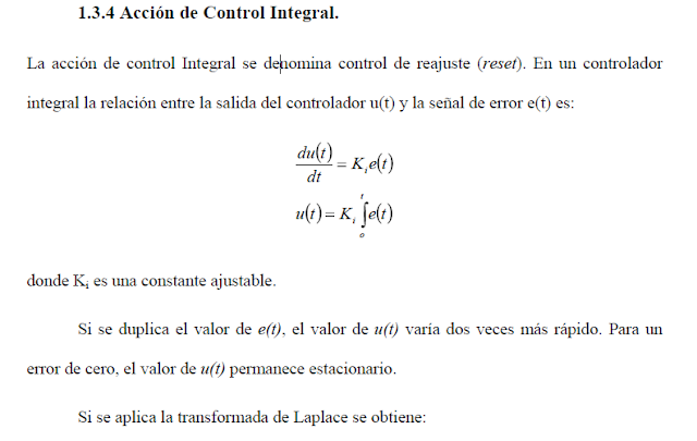 INGENIERIA CONTROL CLASICO: 4.1.3 ACCIÓN INTEGRAL