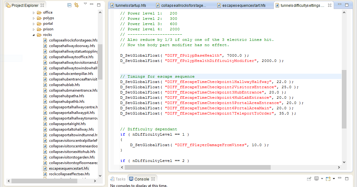 DCoTE tools: Eclipse script IDE