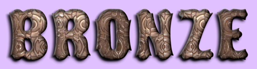 Text Effect Tutorials: Design a worked bronze text effect logo