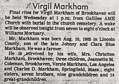 Between the Gate Posts: Monroe's Children John Markham - Child 21875-1959