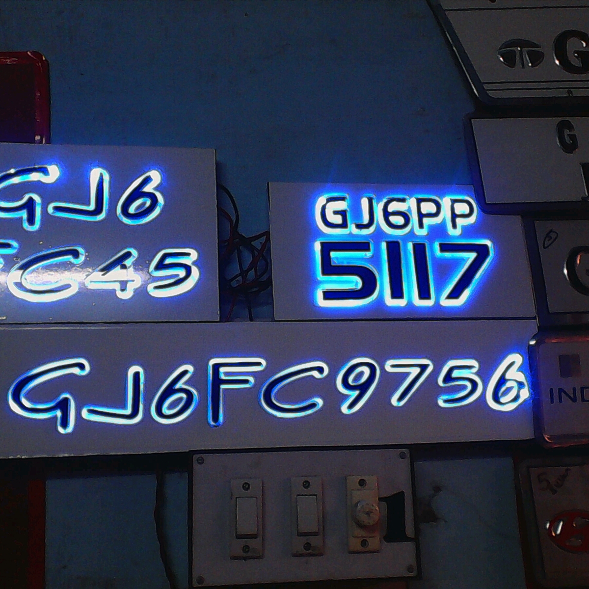 Car Number Plate Embossing Laser Light Car Number Plate car-number-plate-embossing-laser-light-car-number-plate